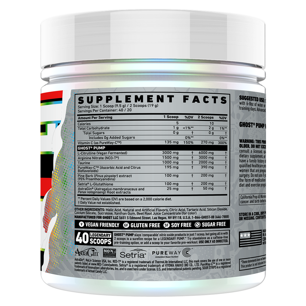 Ghost Pump V2 x SOUR STRIPS – Lifestyle Supplements